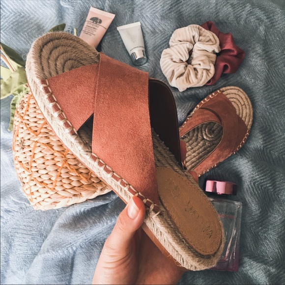 Roolee | Shoes | Rose Suede Bella Wrap Slide Espadrille Sandals | Poshmark